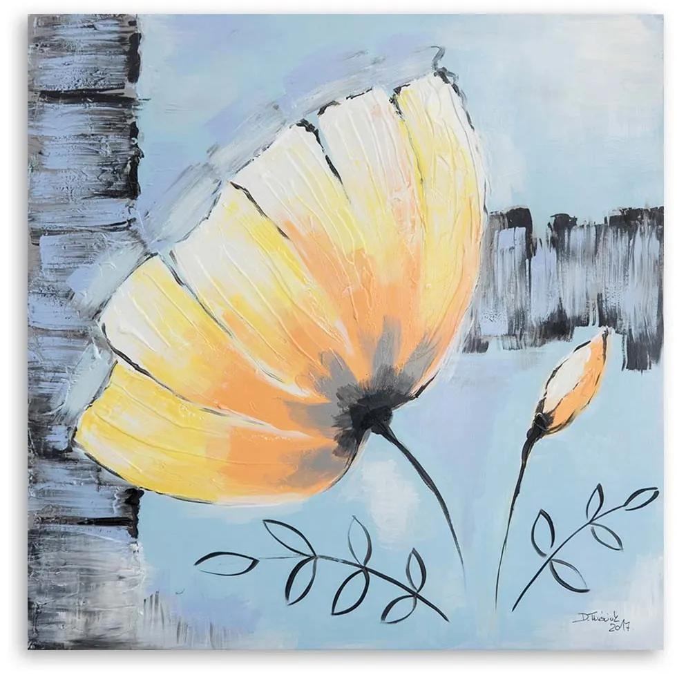 Gario Obraz na plátně Květina s kalichem vlevo Rozměry: 30 x 30 cm