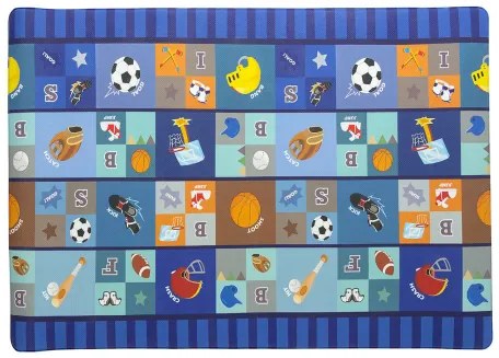 Koberce Breno Kusový koberec Dwinguler Hvězdný hráč , Modrá, Vícebarevné, 130 x 190 cm