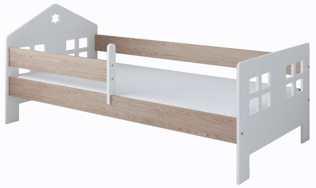 BabyBeds Dětská postel POLA Velikost postele: 160x80 cm, Barevné provedení: Olše, Úložný prostor: Ano, s úložným prostorem Bílá