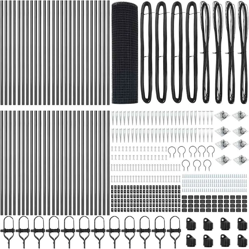Svařované drátěné ploty s hroty 100 x 0,6 m Ocel potažená PVC 3352257