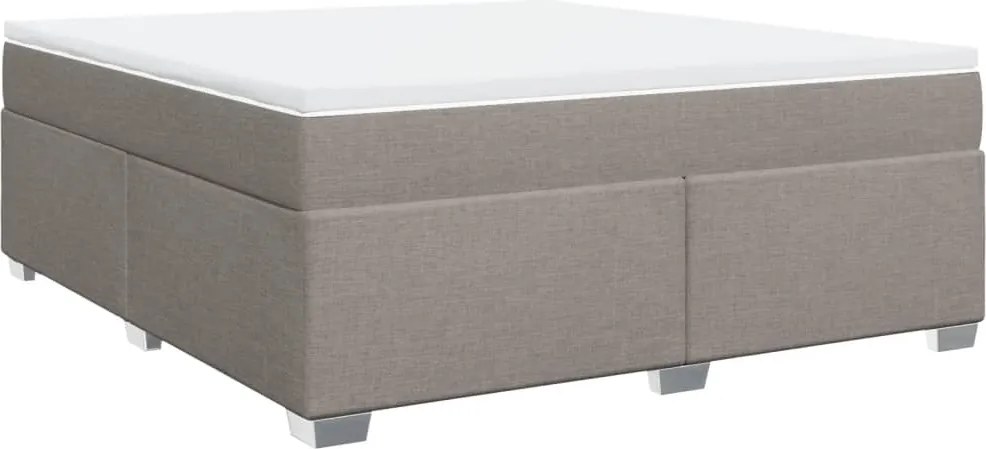 Box spring postel s matrací taupe 180x200 cm textil 3285155