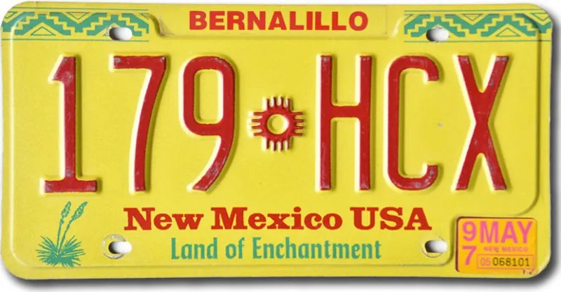 Americká SPZ New Mexico Enchantment 179 HCX