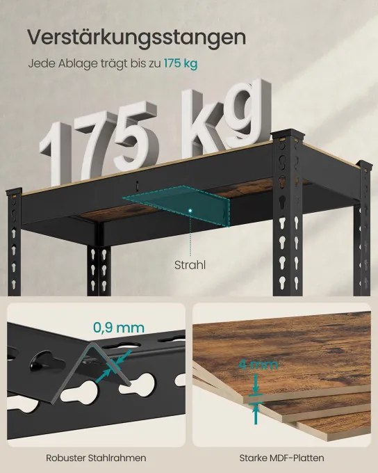 Regál 75x30x150 cm GLR300B11