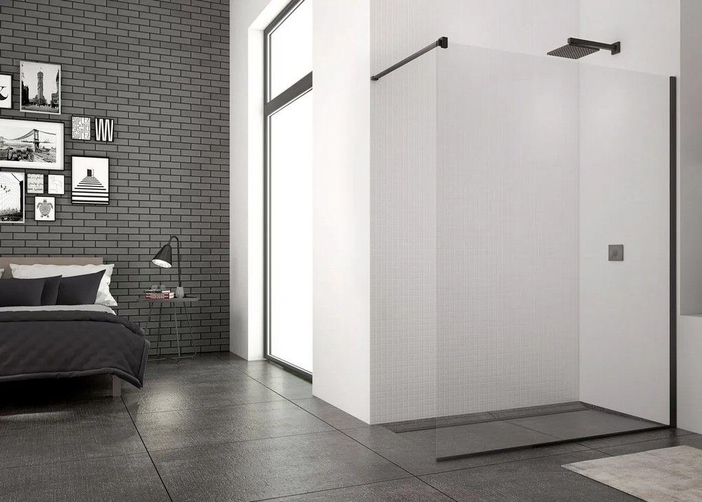 Ronal (Sanswiss) SanSwiss BlackLine Walk-In STR4P 120 cm, sklo 07