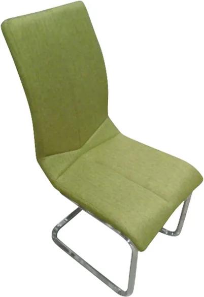 Jídelní židle Erdefa, limetově zelená tkanina
