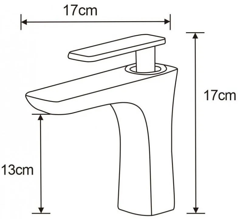 Mexen Indus umyvadlová baterie, černá, 744600-70
