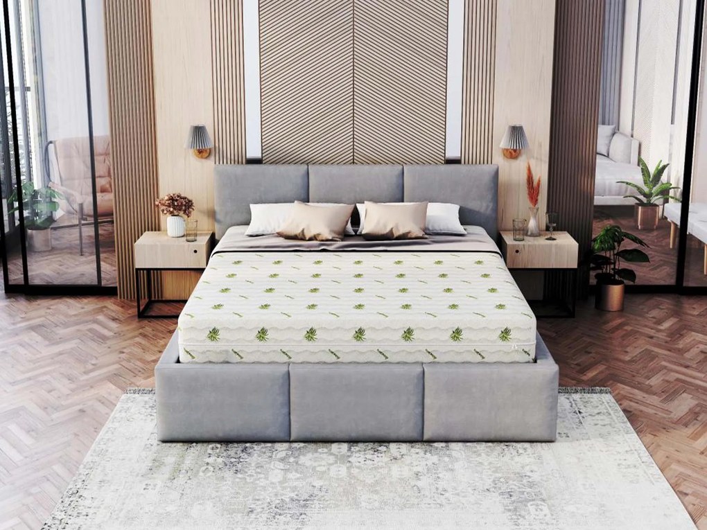 Wilsondo Taštičková pružinová matrace Queemi 180×200 - potah Aloe Vera