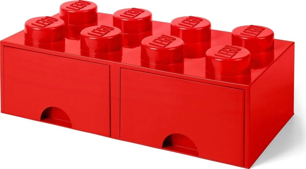 Úložný box se šuplíky Storage Box Drawer 8 | červená