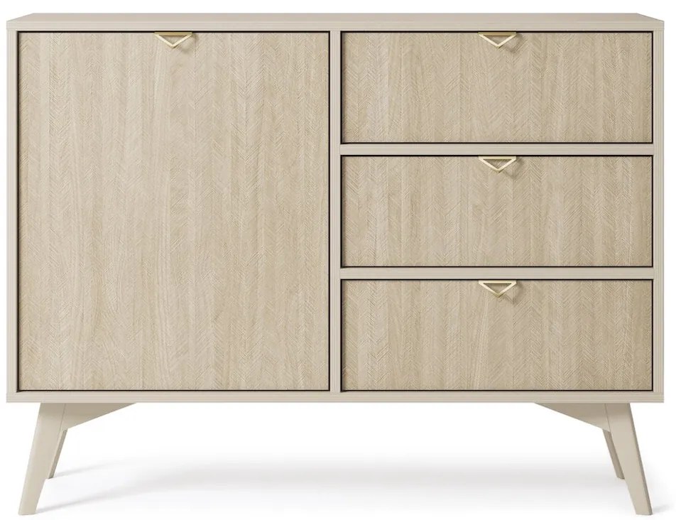 Moderní komoda FELICITY KSZD106, béžová / scandi
