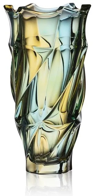 KŘISTÁLOVÁ VÁZA BOHEMIA FLAMENCO LEMON 300MM