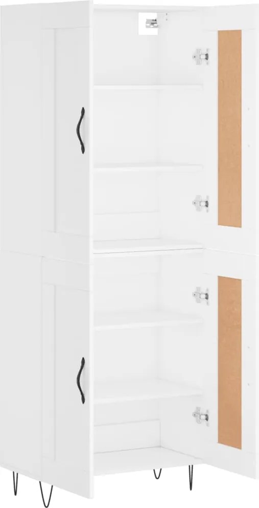 Skříň highboard bílá 69,5 x 34 x 180 cm kompozitní dřevo 3199713
