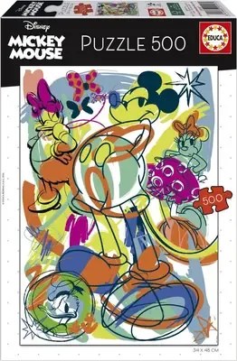 EDUCA Puzzle Mickey a přátelé / 500 dílků