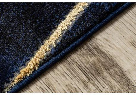 koberec EMERALD výhradní 1022 glamour, stylový geometrický tmavě modr velikost 280x370 cm | krásné koberce cz