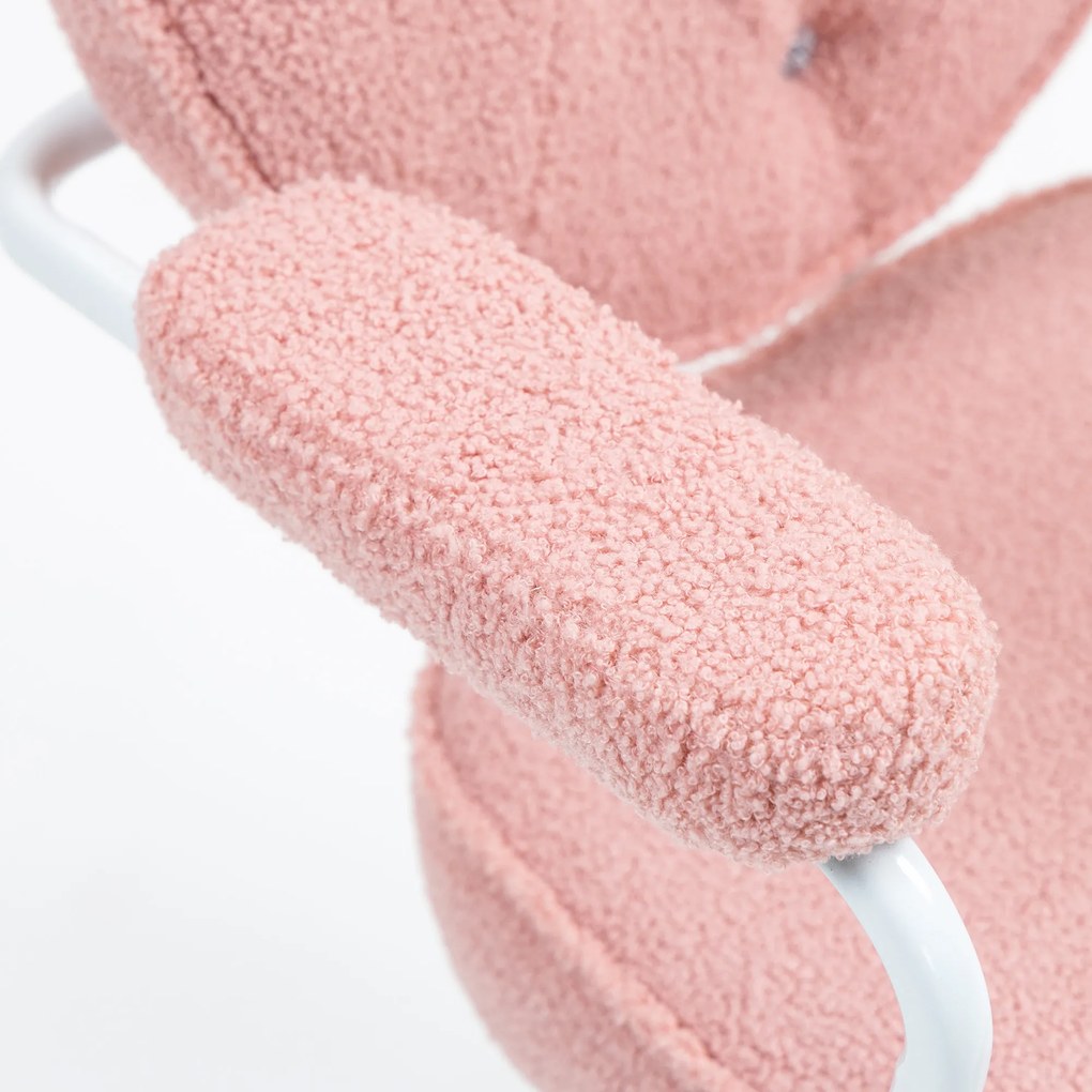 HOMCOM Kancelářská židle HOMCOM, ergonomická kancelářská židle s houpací funkcí, knoflíkový potah, výškově nastavitelná židle k počítači s otočnou fu…
