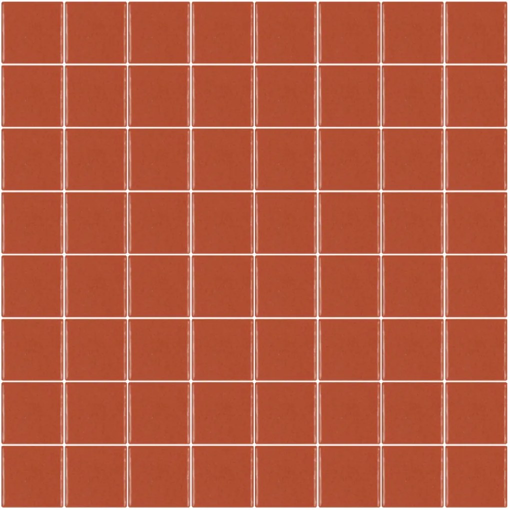 Hisbalit Skleněná mozaika červená Mozaika 172E MAT 4x4  4x4 (32x32) cm - 40172EMH