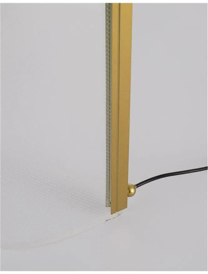 Nova Luce Stolní LED lampa SIDERNO zlatý hliník a akryl 1x6W 3000K