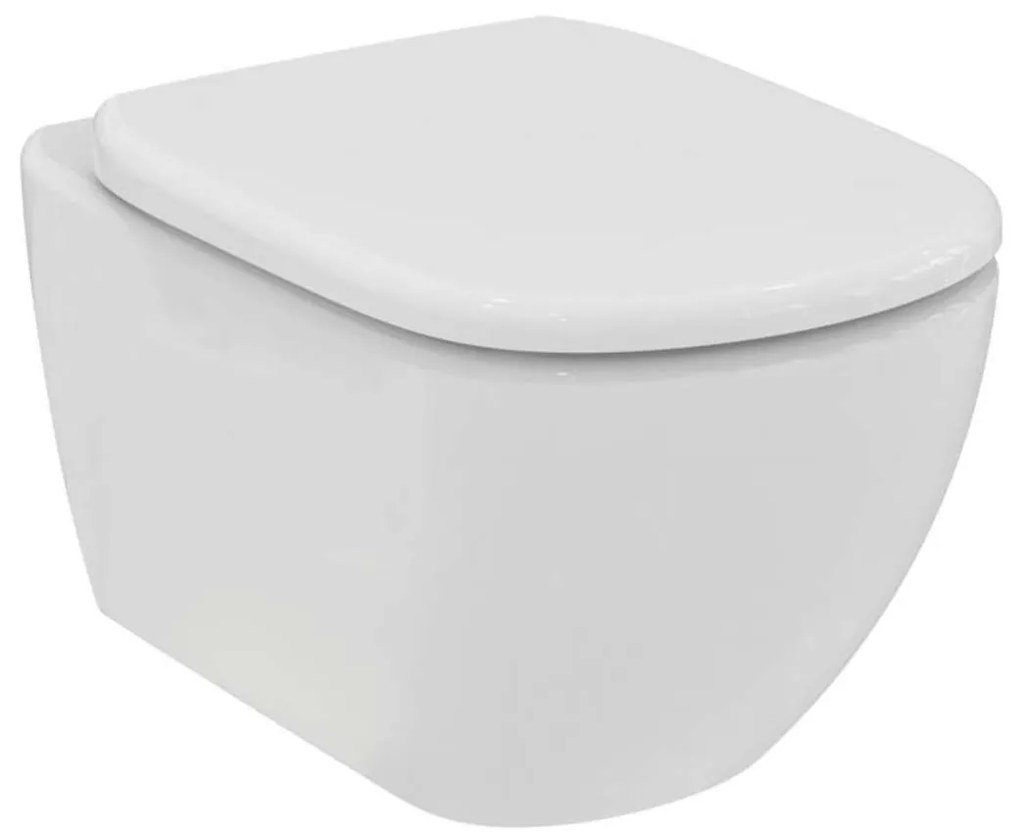 Ideal Standard Tesi - Závěsné WC se sedátkem SoftClose, RimLS+, bílá T536101