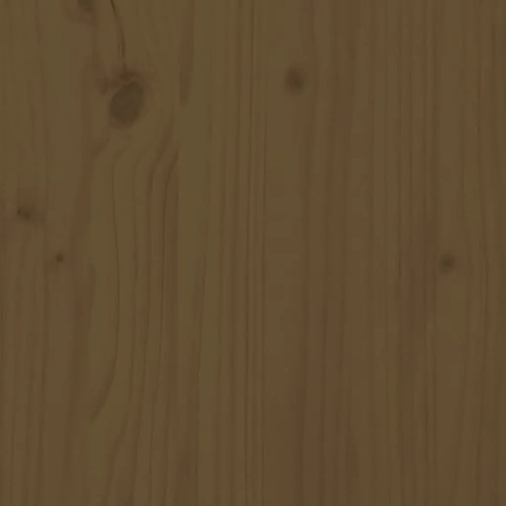 Rám postele medově hnědý masivní dřevo 200 x 200 cm,  3100981