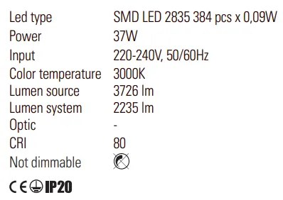 Redo Závěsná nebo stojací LED lampa Slick, š. 817 mm Barva: Černá