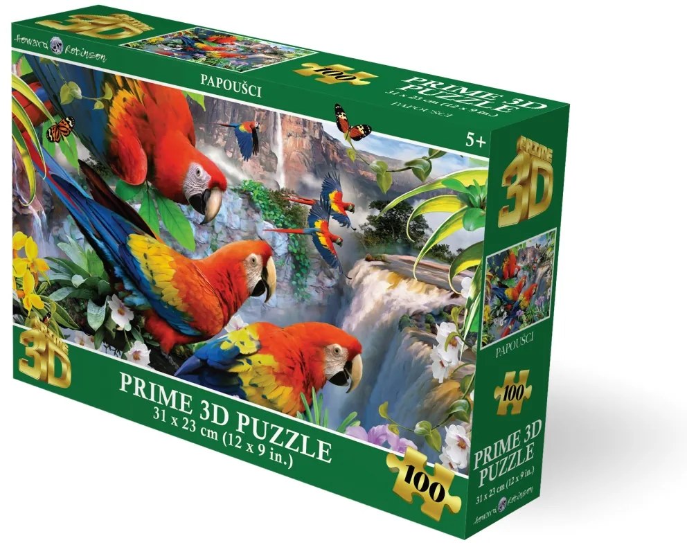 Puzzle 3D - Papoušci