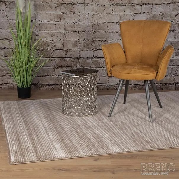 Breno Kusový koberec PALMA 500 beige, 120x170 cm, Béžová/Vícebarevné
