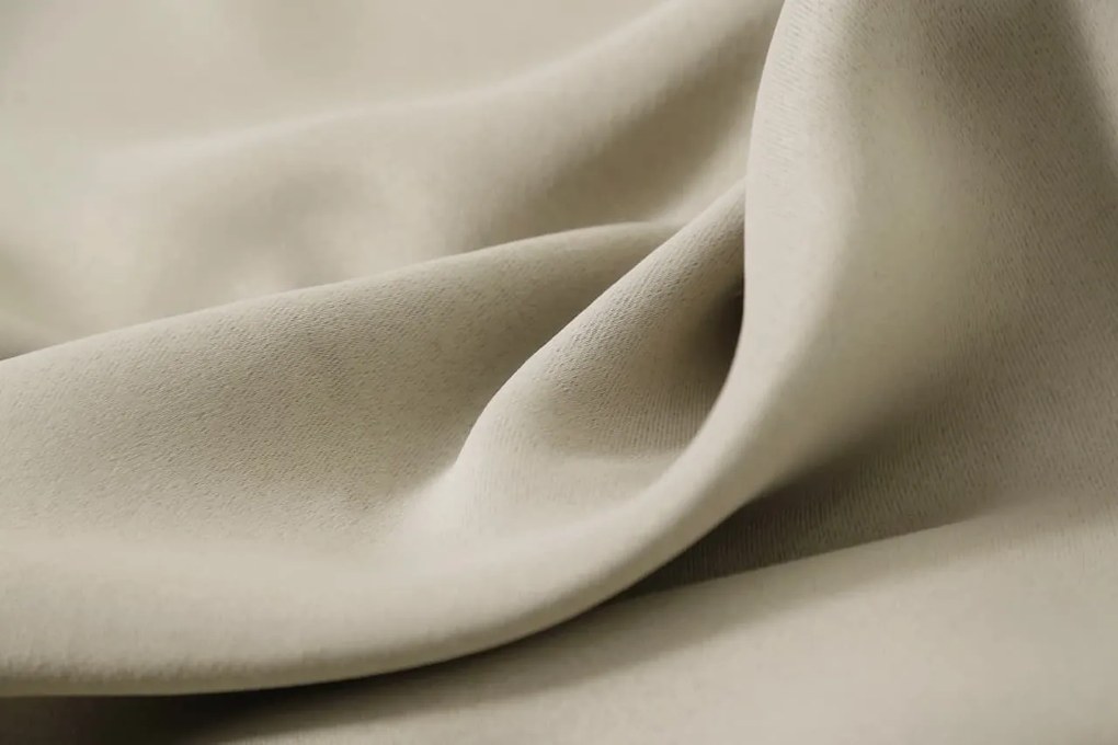 Závěs OXFORD 140x250 cm, světle béžový Zavěšení: Řasící páska