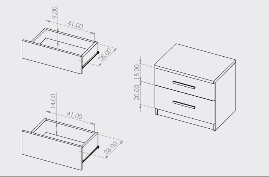 Noční stolek Bern BO SNOC