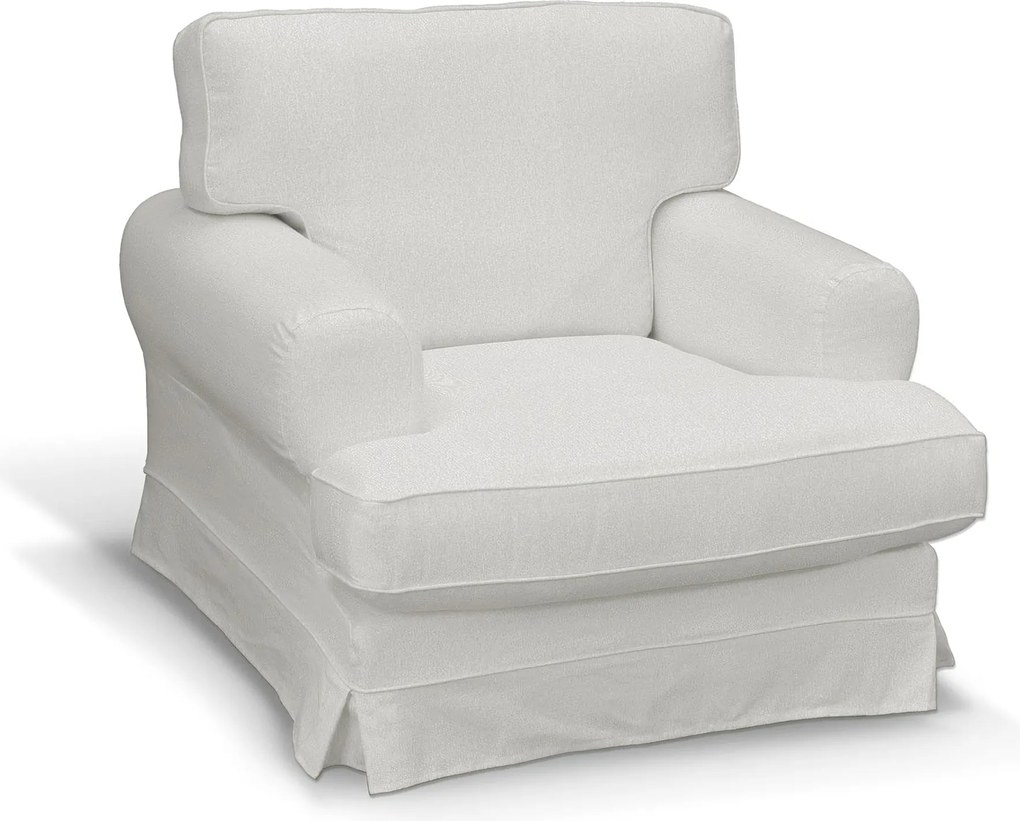 Potah na křeslo IKEA Ekeskog barva krémová látka pletený vzor