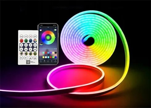 Smart LED pásek NEON RGB-IC 10m, IP65, bluetooth, časovač, ovladač HQ