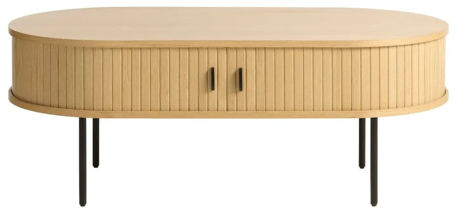 Konferenční stolek v dekoru dubu v přírodní barvě 60x120 cm Nola – Unique Furniture