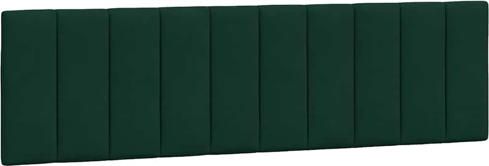 Postel s matrací Hanko tmavě zelená 180 x 200 cm samet 3208613
