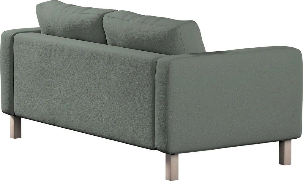 Potah na pohovku IKEA Karlstad 2-místná, nerozkládací, krátký barva zelená látka pletený vzor