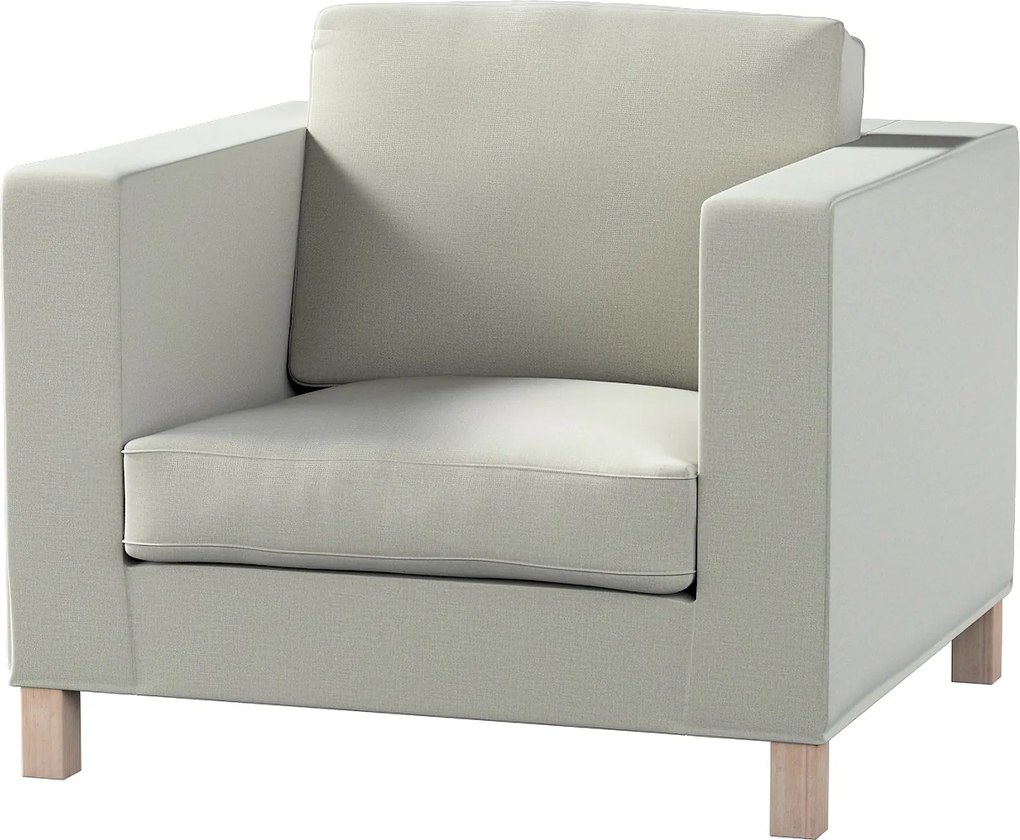 Potah na křesko IKEA Karlanda, krátký barva zelená látka sametová
