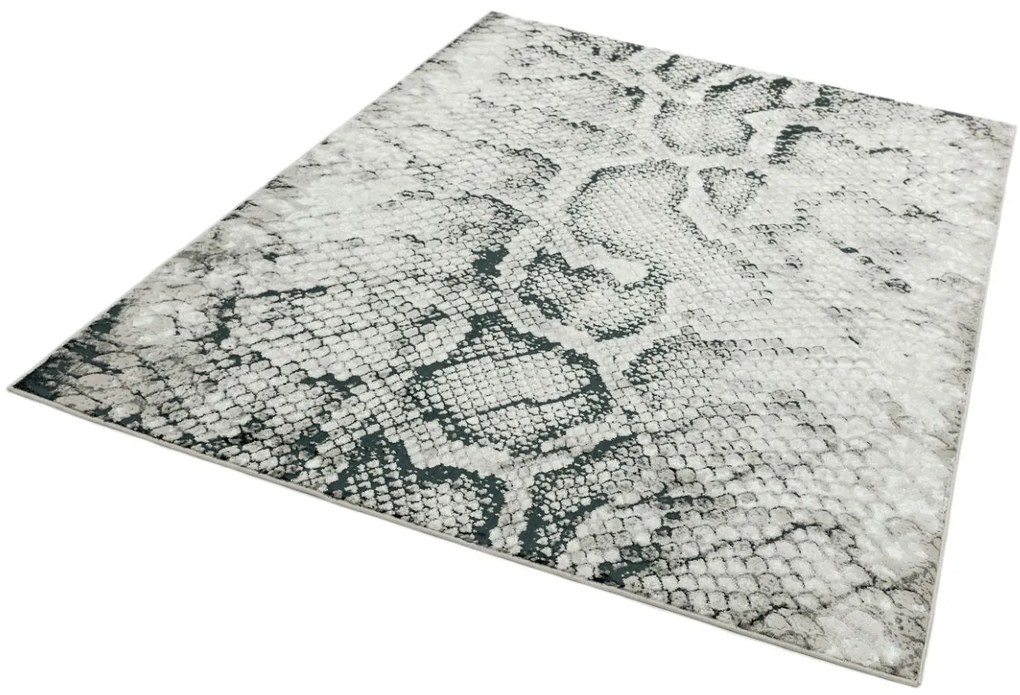 Šedý koberec Ston Snake Rozměry: 80x150 cm