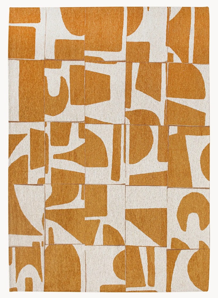 Omyvatelný interiérový/exteriérový žakárový koberec Papercut