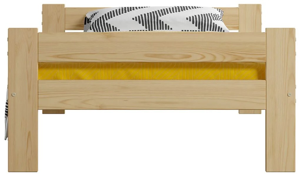 Postel s matrací VitBed 90x200 Fumi borovice s roštem