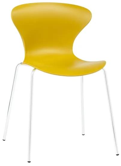 Plastová židle ZOOM žlutá
