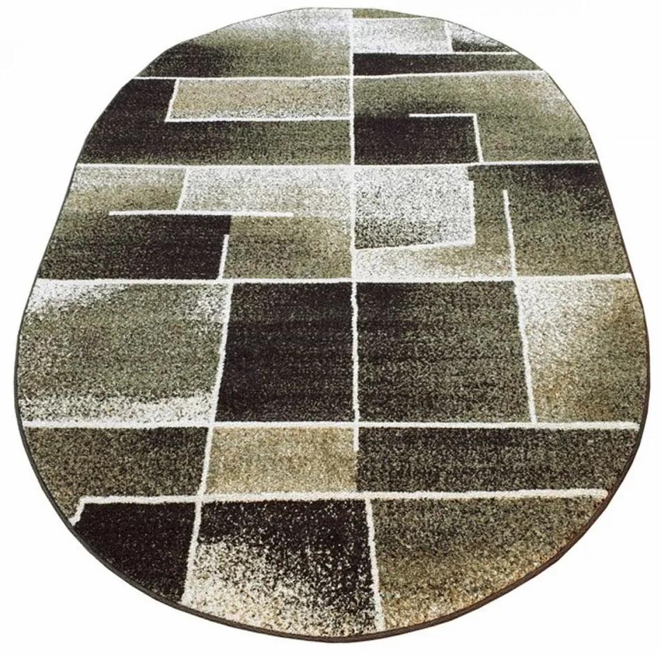 Kusový koberec Toma hnědý ovál, Velikosti 140x190cm