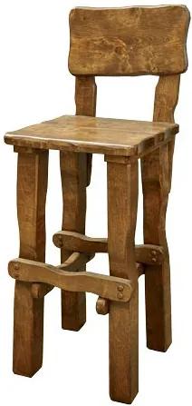 Drewmax MO099 - Zahradní židle z masivního olšového dřeva, lakovaná 45x54x125cm - Týk
