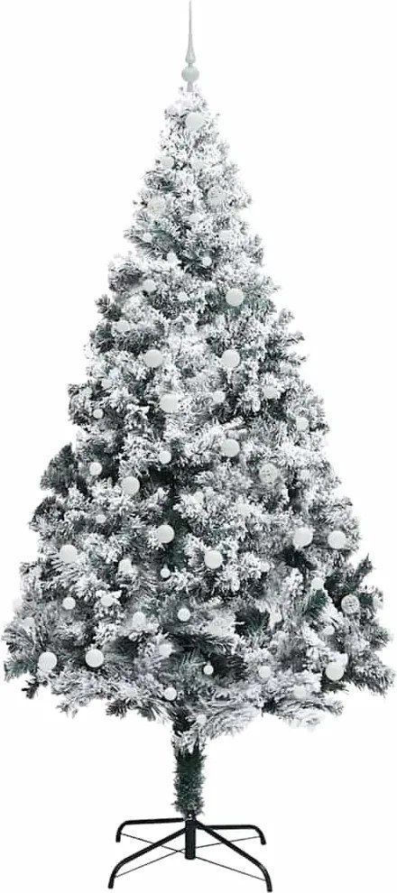 Umělý vánoční stromeček Bílá 240 cm PVC, ocel a plast 3396983