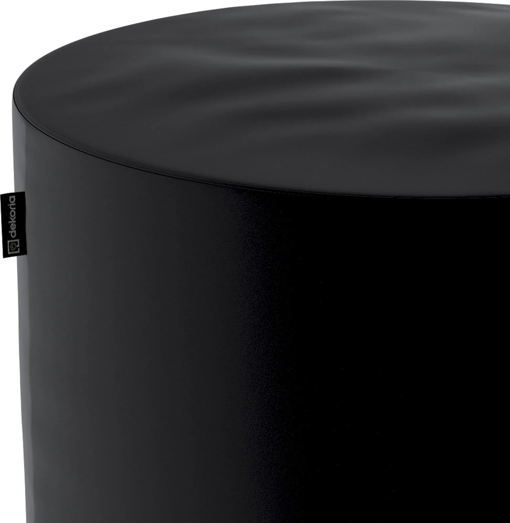 Sedák Barrel- válec pevný barva černá látka lesklé, sametová