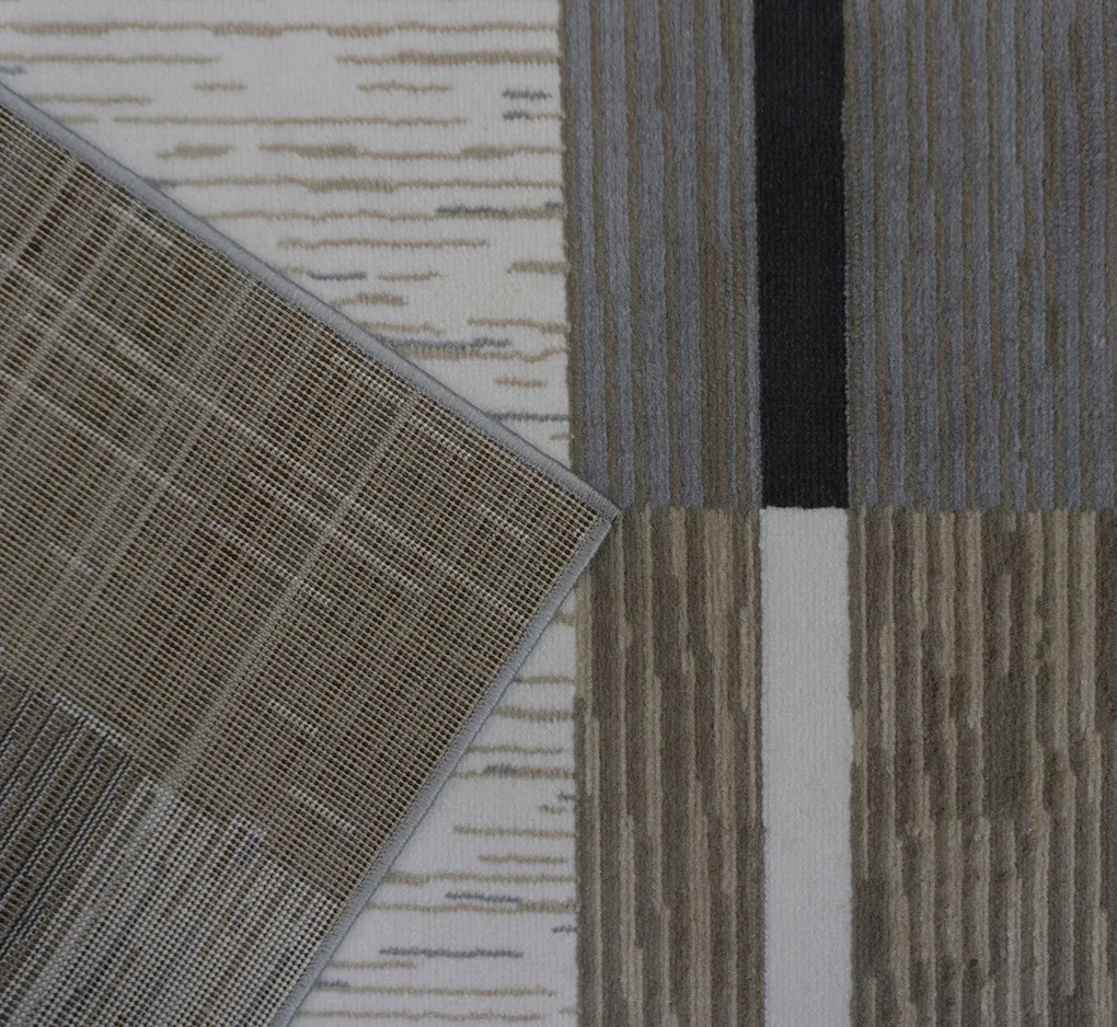 BE Koberec Lotus 9303 BEIGE - béžový šedohnědý obdélníkový Rozměr: 50x80 cm