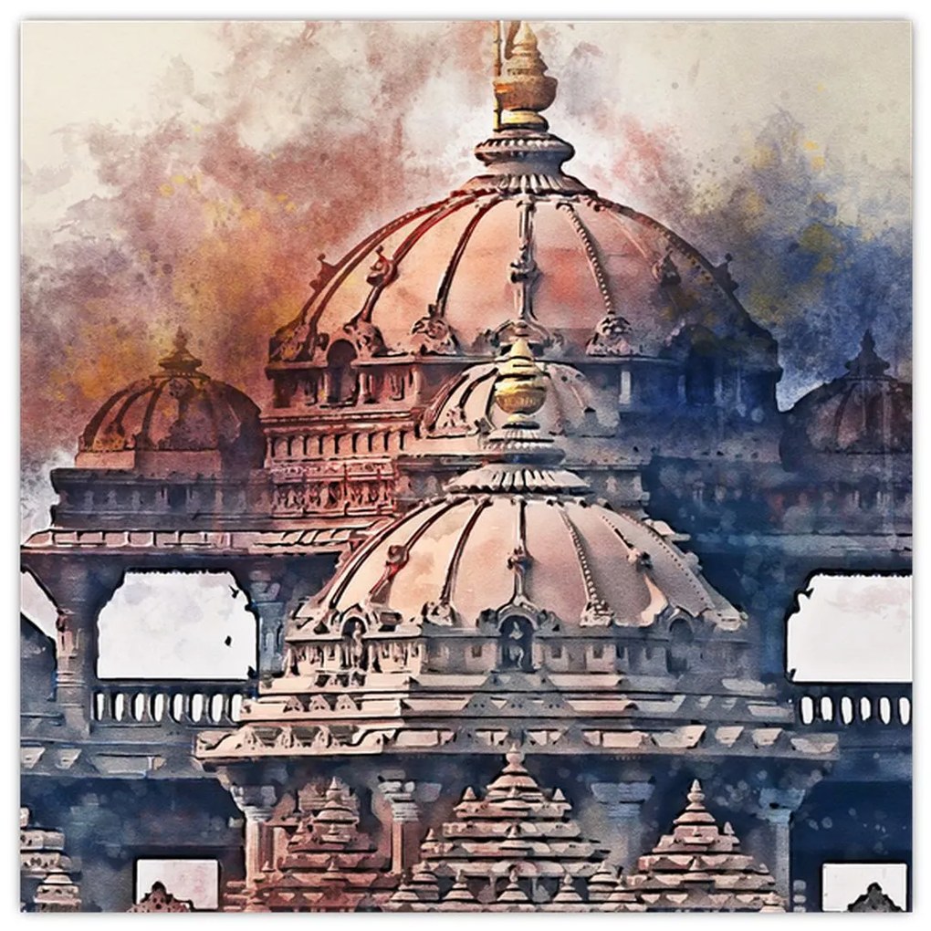 Obraz - Akshardham, Nové Dilií, Indie (30x30 cm)