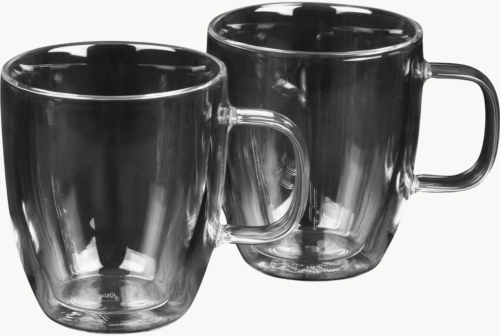 Sada sklenic na kávu z borosilikátového skla Café Chic, 2 díly