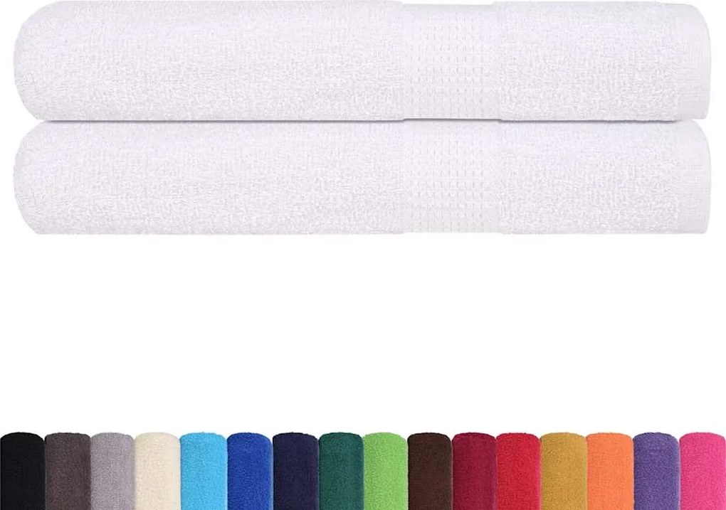 Ručníky FROGN 2 ks bílé 100x200 cm 360 g/m² 136665