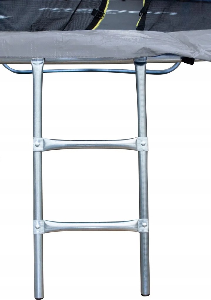 JU Trampolína 8 ft s žebříkem a vnitřní sítí, černá
