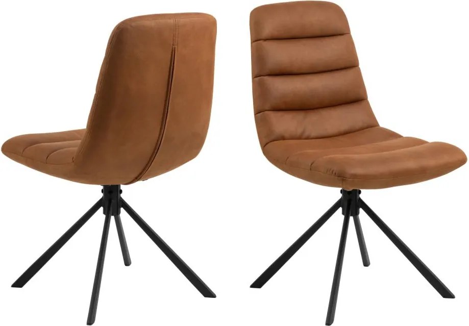 Designová jídelní židle Milford hnědá