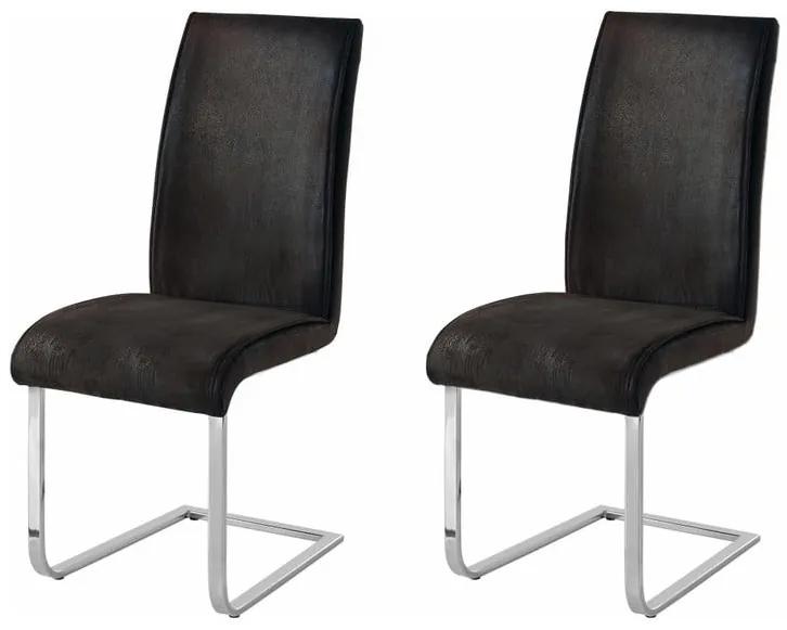 Sada 2 tmavě šedých židlí Støraa Manto