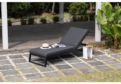 Doppler Melia LIKA-TEX® antracit - luxusní zahradní lehátko
