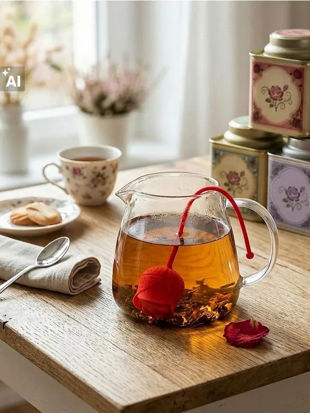 Sinsay - Sítko na čaj - červená
